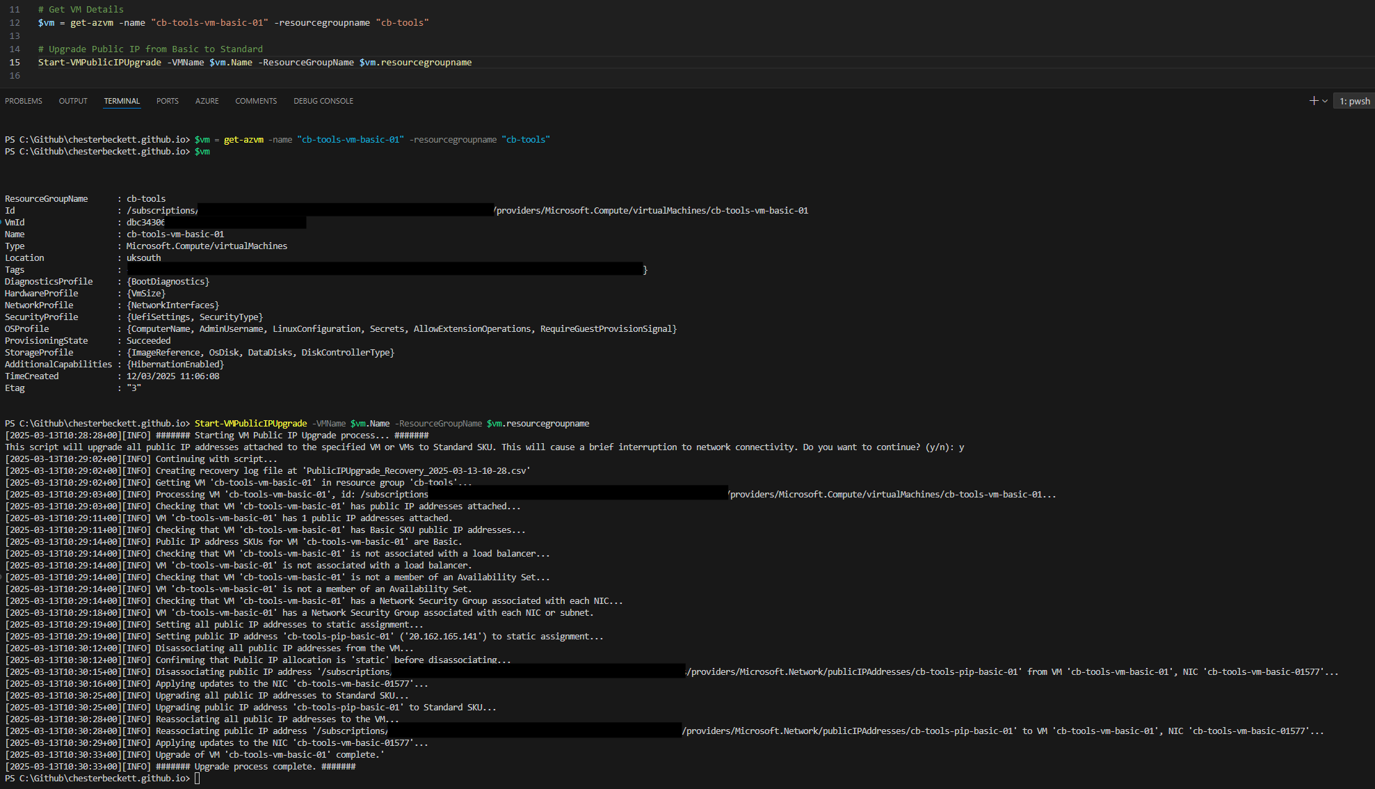 Basic SKU Public IP addresses Retirement | Chester Beckett